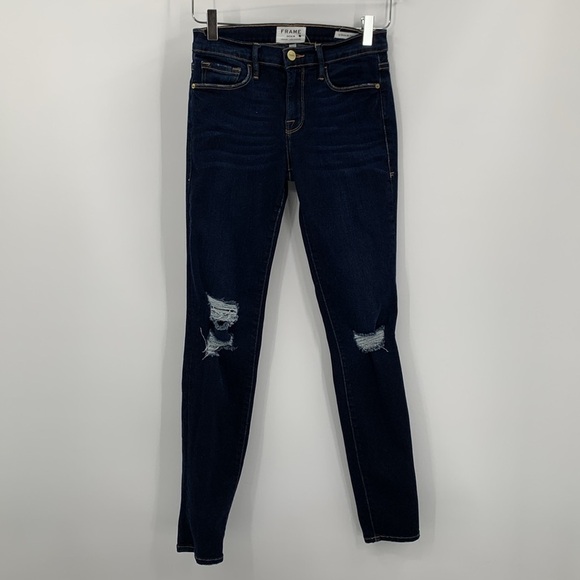 Frame Denim | Jeans | Frame Le Skinny De Jeanne Jeans Andover Dark Blue ...